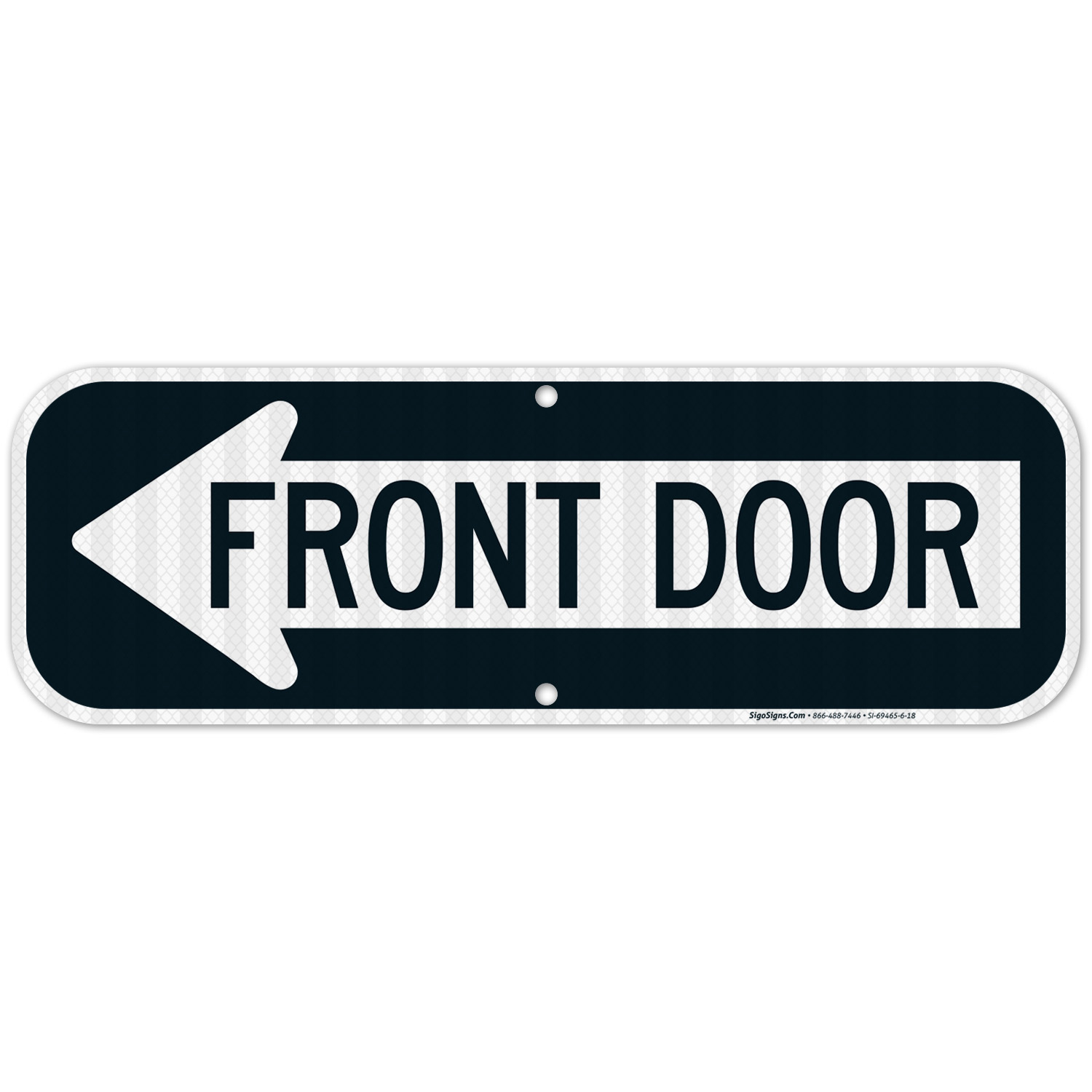 Front Door Left Arrow Sign | Sigo Signs